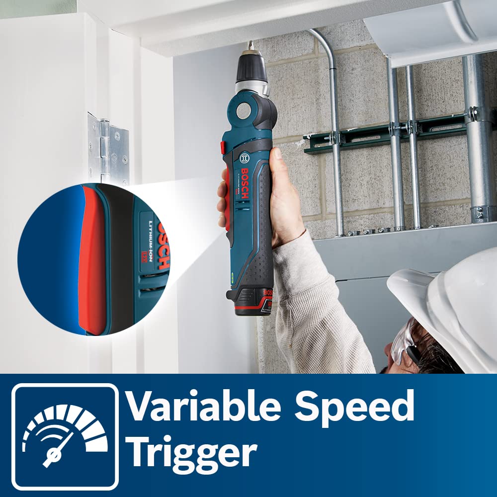 BOSCH PS11N 12V Max 3/8 In. Angle Drill (Bare Tool) , Blue