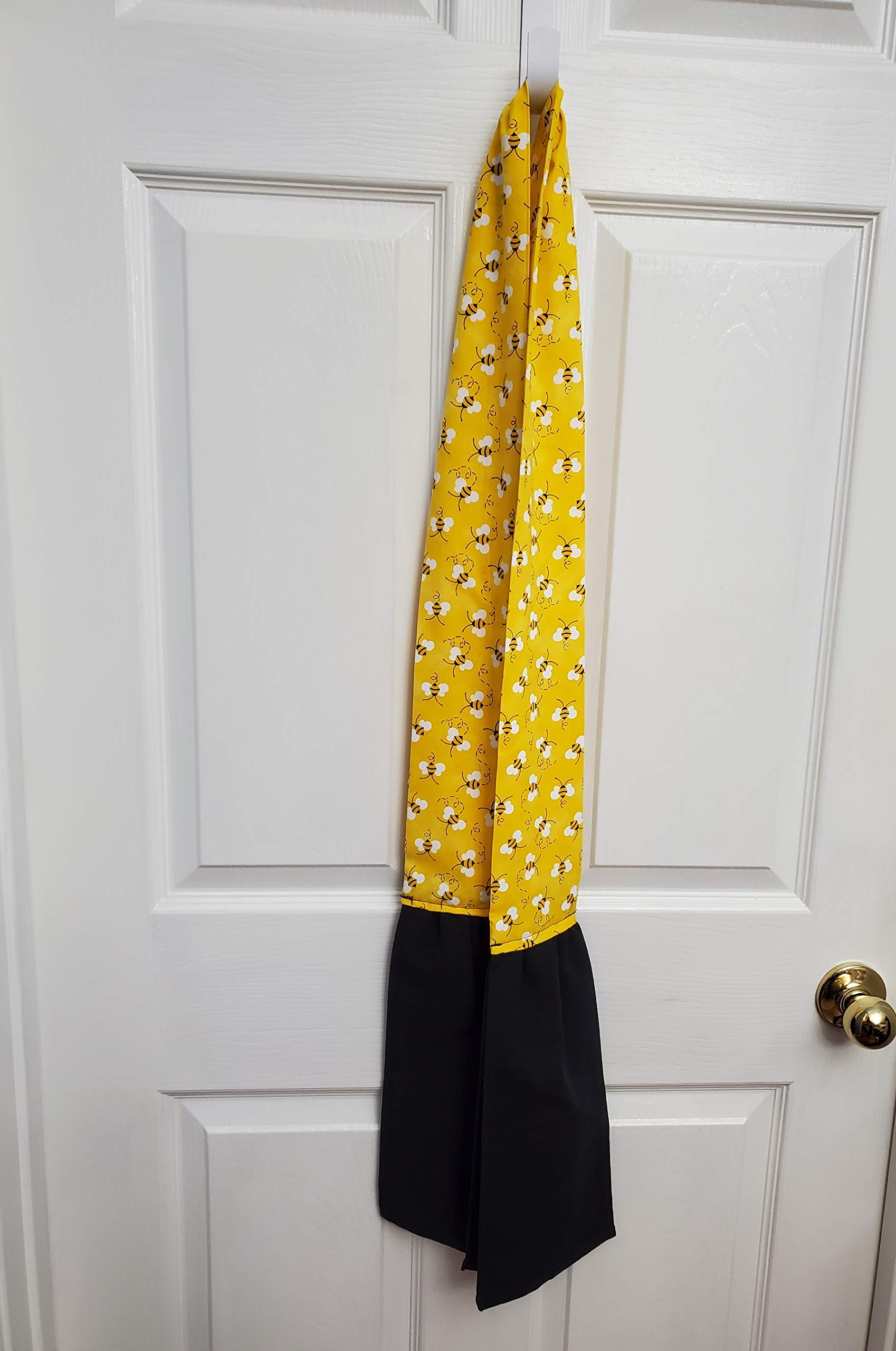 Bumble Bee Neck Towel, Yellow & Black Kitchen Boa, Neck Apron, Kitchen Neck Scarf, Kitchen Scarf, Baker’s Boa, Chef’s Towel, Cooking Towel, Grilling Towel, Gifts under $25