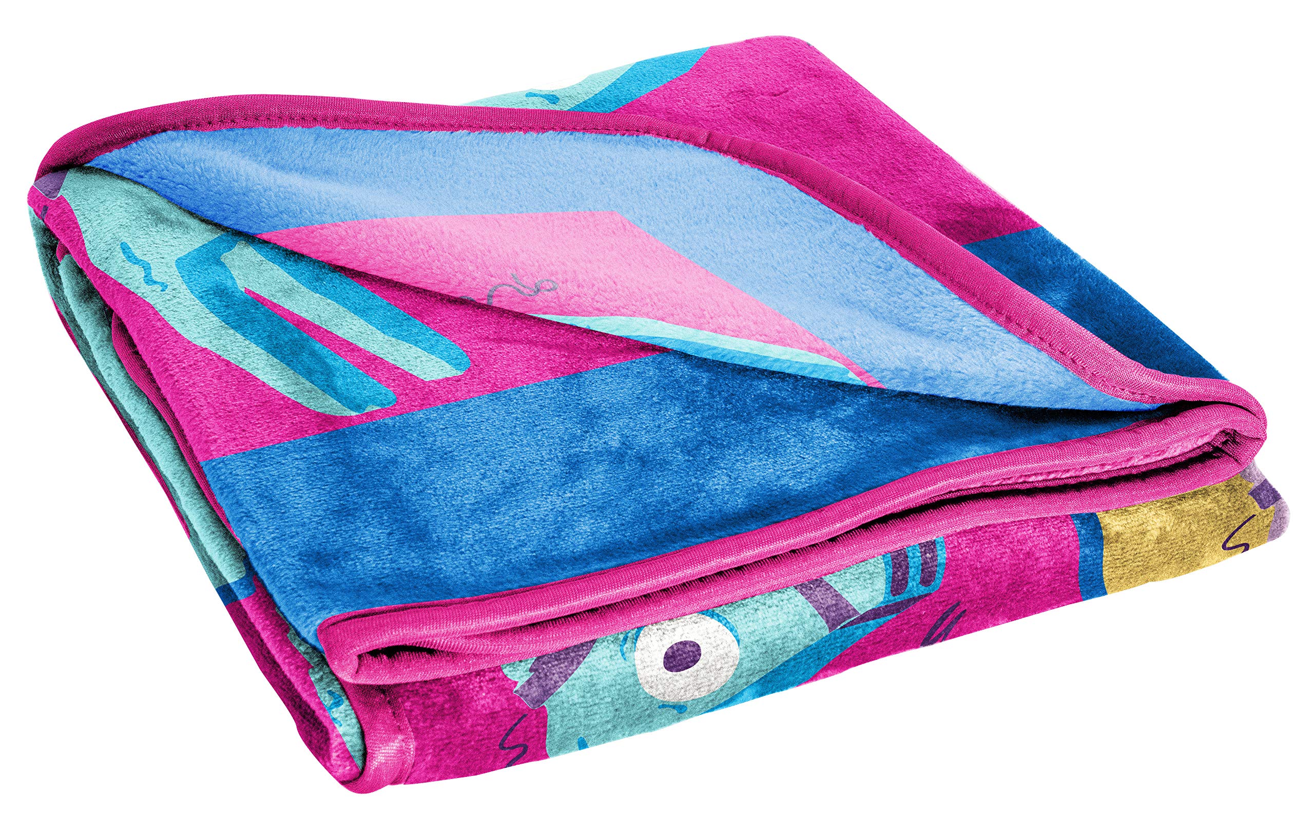 Fortnite Blue Llama Travel Blanket - Measures 40 x 50 inches, Bedding Features Warhol Design - Fade Resistant Super Soft Plush Fleece (Official Product)