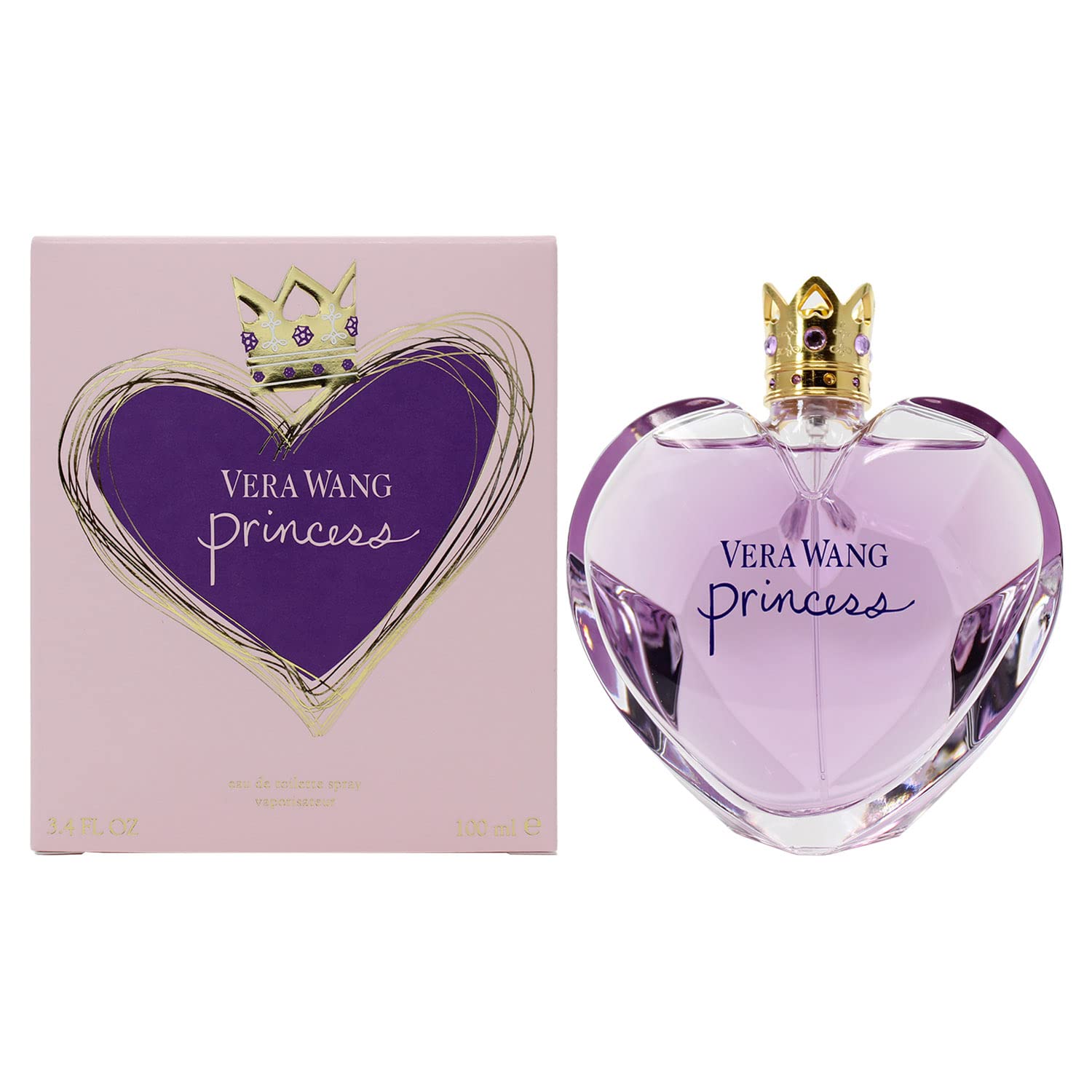Vera Wang Princess Eau de Toilette Spray for Women, 3.4 Fluid Ounce