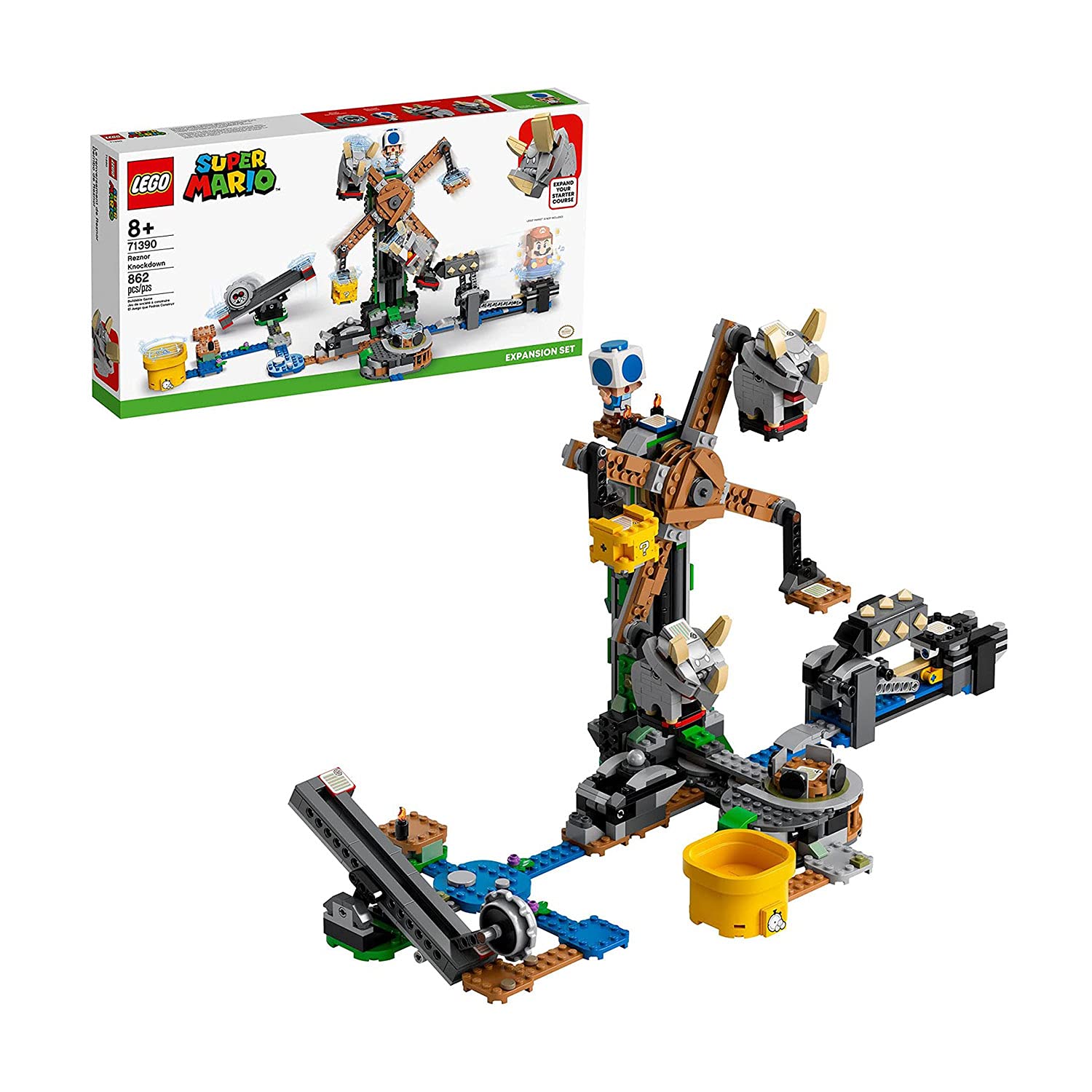 LEGO Super Mario Reznor Knockdown Expansion Set 71390 Building Kit; Collectible Toy Playset for Kids; New 2021 (862 Pieces)