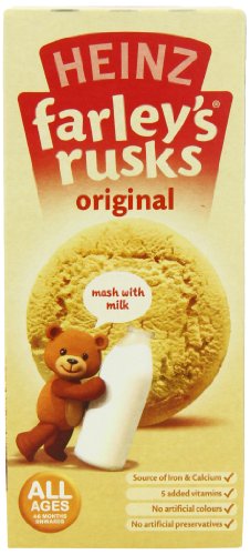 Heinz Farley Rusks, Biscuits For Baby's & Toddlers, 5.3-Ounce Boxes (Pack of 6)