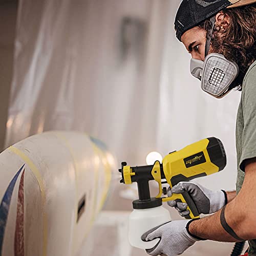 Cordless Paint Sprayer, Compatible w/dewalt 20V Max Battery Handheld HVLP Paint Gun w/Brushless Motor | Suitable for Countless Painting, Home Interior and Exterior, House Painting (NO Battery)