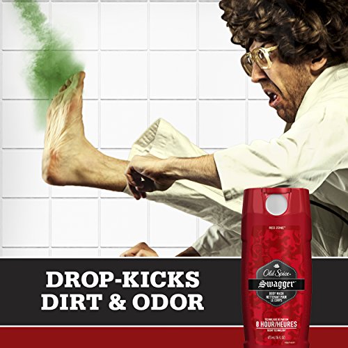 Red Zone Swagger Body Wash for Men, Scent of Confidence, 21 fl oz