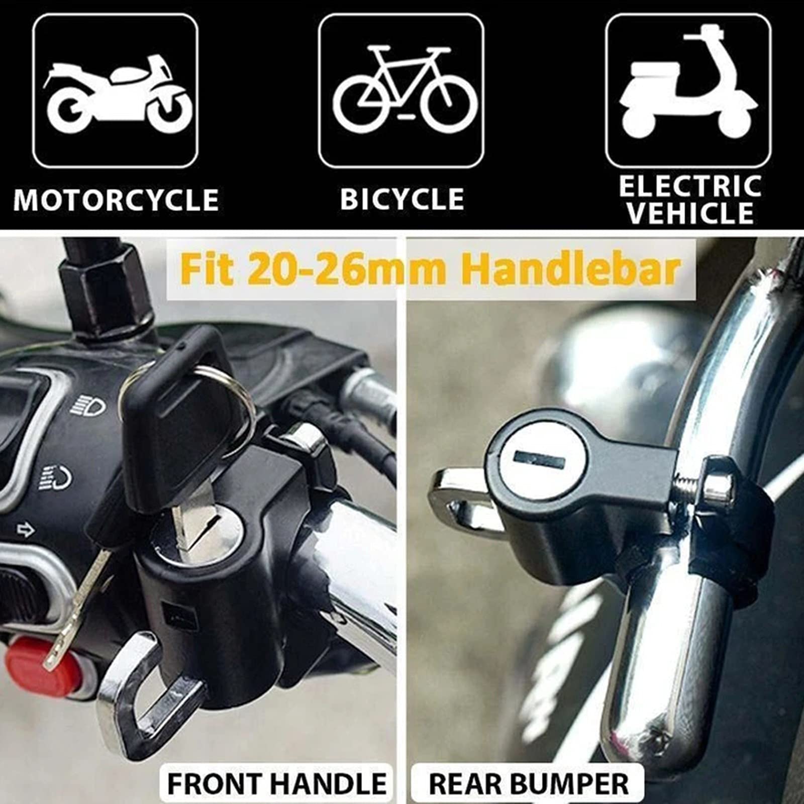 Bicycle Rack Accessories Lock Helmet Head Lock Multifunctional Fixed Lock Helmet Anti- Fixed Lock Bike Accessories
