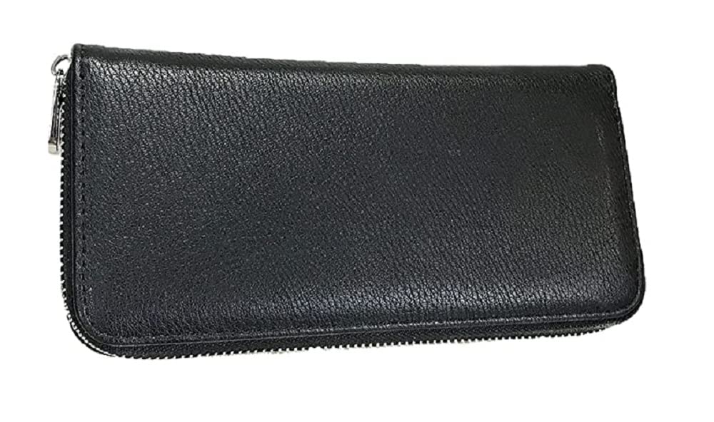 Bling Faith Zipper Wallet Rhinestone Spiritual Accordion Accessory Black