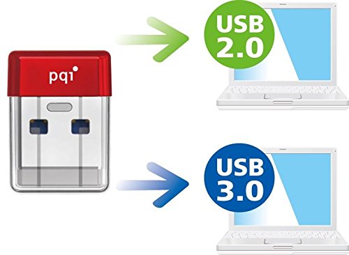 PQI 32GB U603V USB3.0 Ultra-Small Flash Drive Red Edition