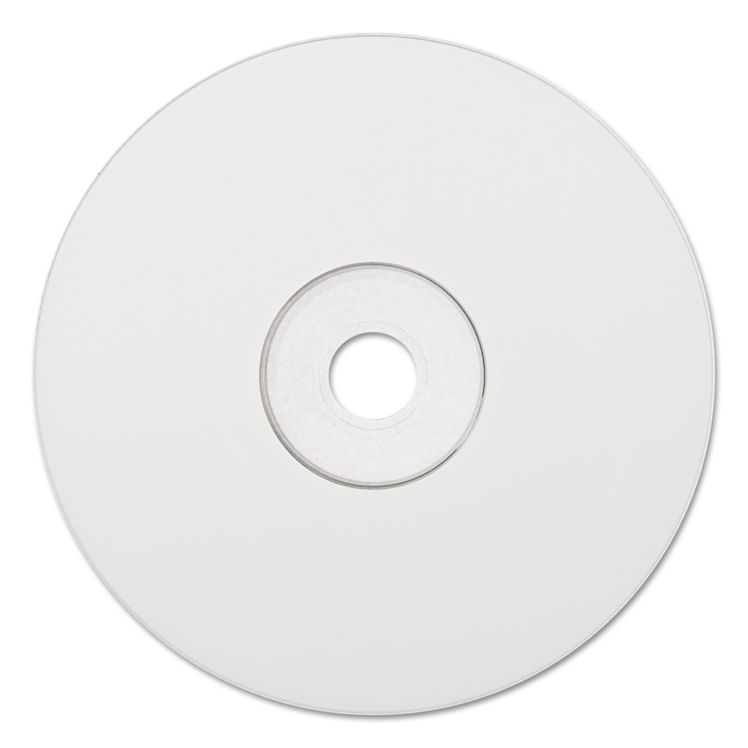 Verbatim 95252 CD-R, 700MB, 52X, White Inkjet Printable, Hub Printable, 100/PK Spindle