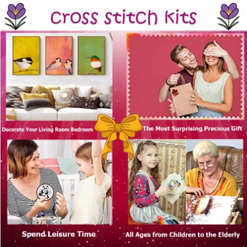 Eiialerm Stamped Cross-Stitch Kits Beach Shells 11CT Printed Beginners Cross Stitch Kits, Embroidery Kits for Adults Wall Art Home Decoration -16x20 Inch