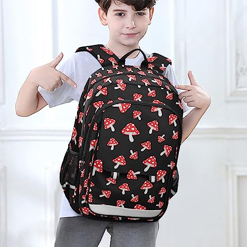 CHSIN Kawaii Mushroom School Backpack for Girls-Boys Elementary School Bookbag Daypack for Kids