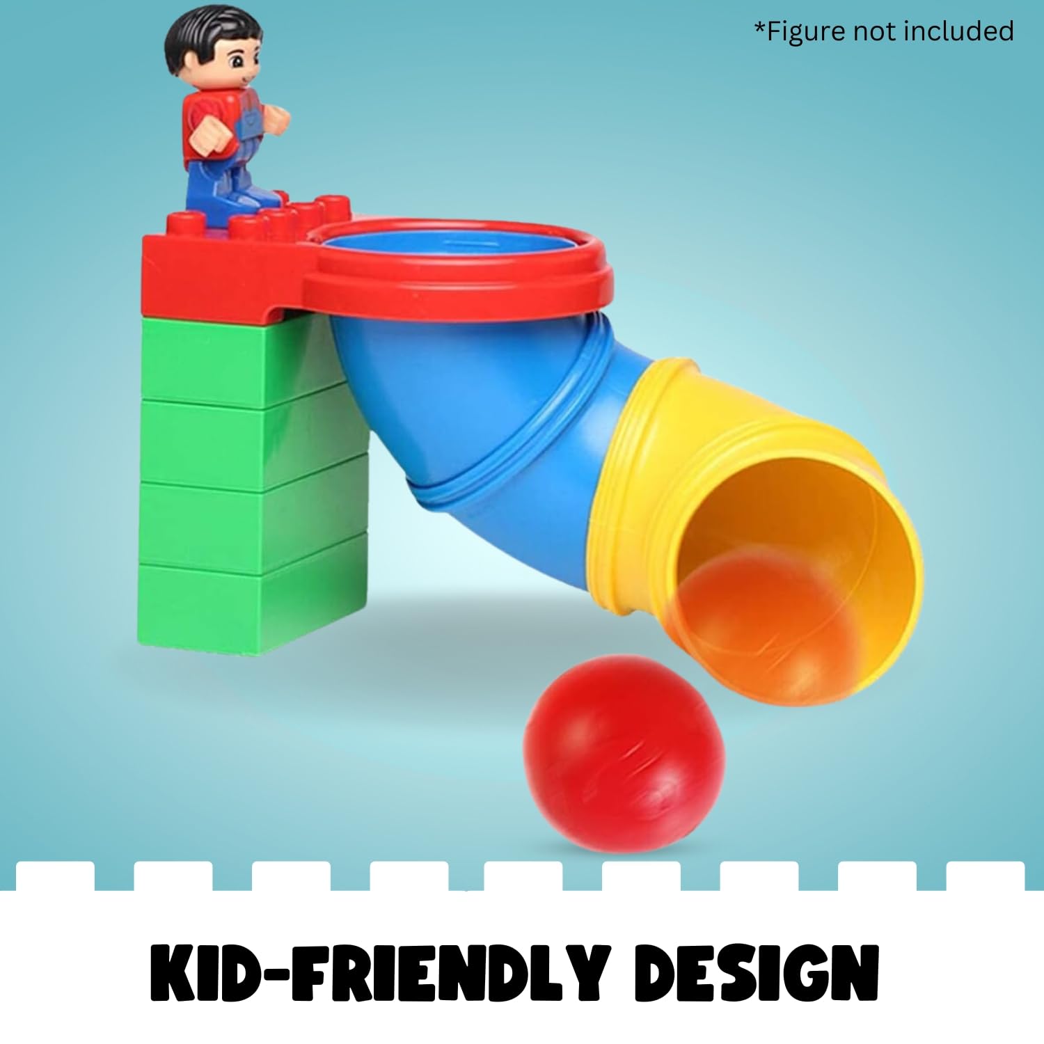Liberty Imports 24 PCS Big Building Blocks Playground Accessories Set, Early STEM Learning Creative Building Toy Bricks for Toddlers, Kids - Compatible with Duplo