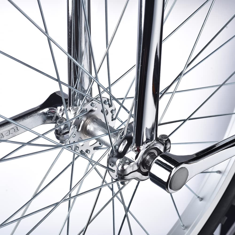 Astonishing Chrome 20 Inch In Mountain Bike Wheel 20" Frame Unicycle Cycling Bike With Comfortable Release Saddle Seat