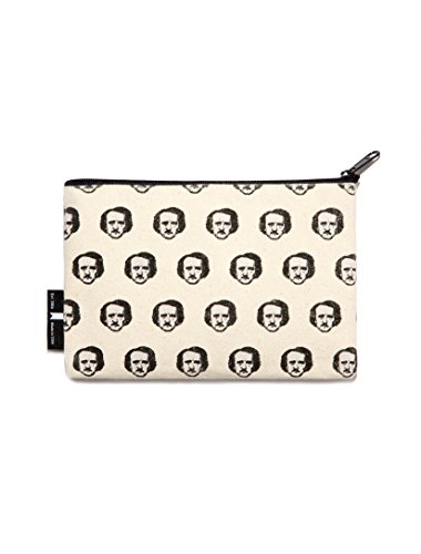Out of Print Edgar Allan Poe-ka Dots Pouch Natural