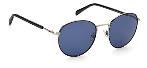Fossil Men's Male Sunglass Style FOS 3120/G/S Oval, Ruthenium/Blue, 52mm, 20mm