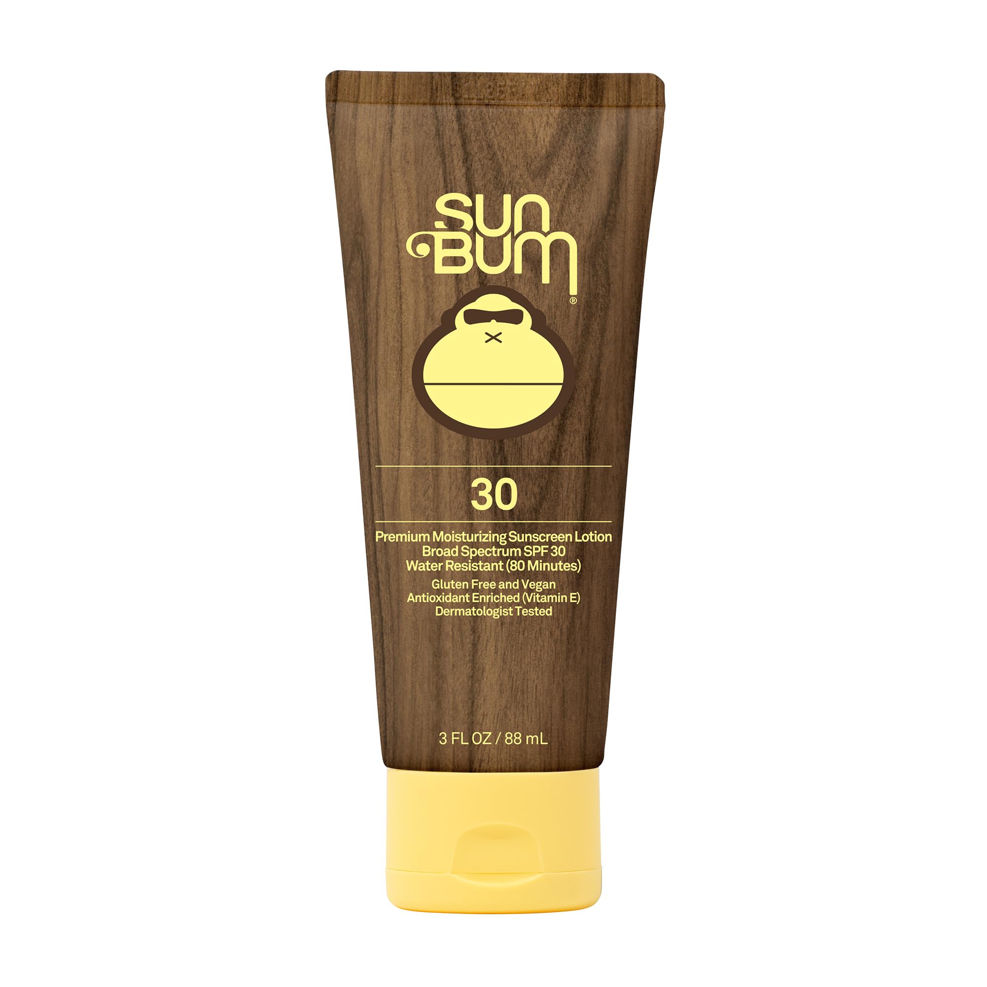 Sun Bum Original SPF 30 Sunscreen Body Lotion | Broad Spectrum Moisturizing Sunblock with Vitamin E | Hawaii 104 Act Compliant (Octinoxate & Oxybenzone Free) | Travel Friendly | 3 oz