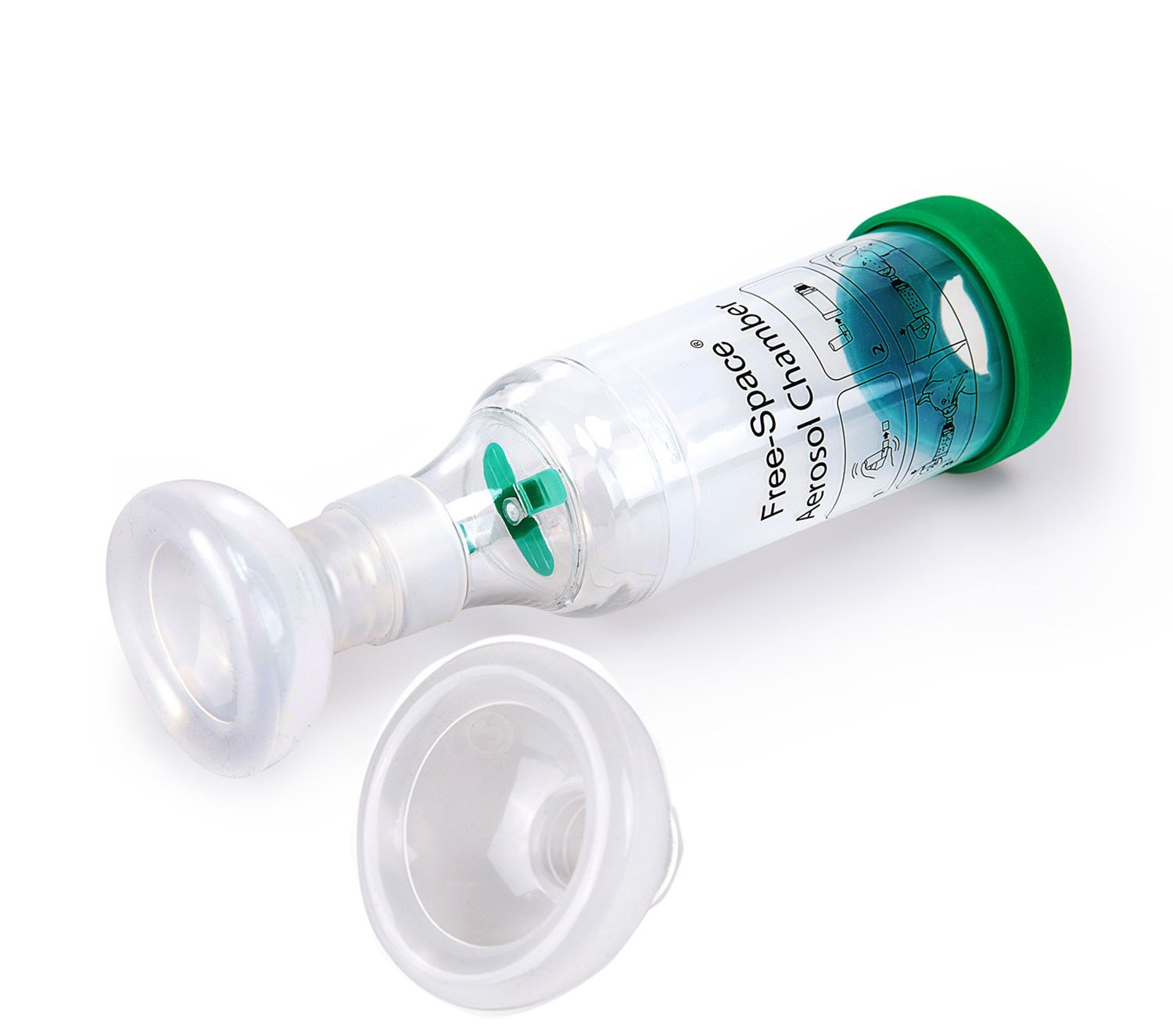 Free-Space Dog Inhaler Spacer,Specifically Designed for Dogs,with Round Shape Silicone Mask,Dog Aerosol Chamber Include 2 Mask for Best Fit(for Dog)