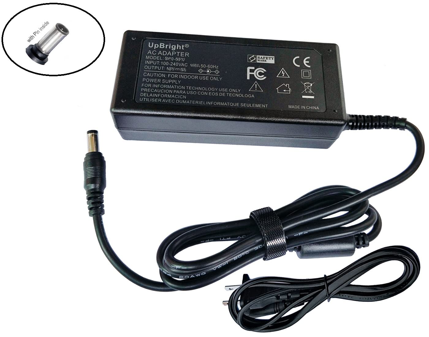 UpBright 19V 3A AC/DC Adapter Compatible with Braven Model Ready Elite BRDYELITEBBB BRDYELITEGGO High-Power Wireless Portable Bluetooth Speaker ReadyElite 19VDC 3000mA Power Supply Battery Charger