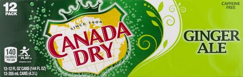 Canada Dry Ginger Ale Soda, 12 fl oz cans (Pack of 12)