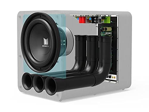 Monolith THX Ultra Certified 2000 Watt Powered Subwoofer - 13-Inch, Massive Output, Low Distortion, for Studio and Home Theater Systems, Black Ash Finish