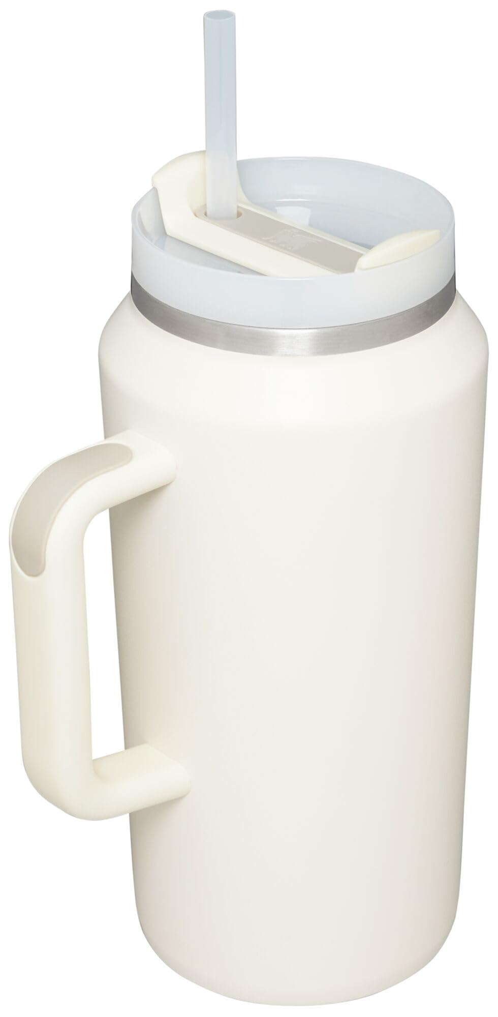 Stanley Quencher H2.0 FlowState Stainless Steel Vacuum Insulated Tumbler with Lid and Straw for Water, Iced Tea or Coffee, Smoothie and More, Cream, 64 oz