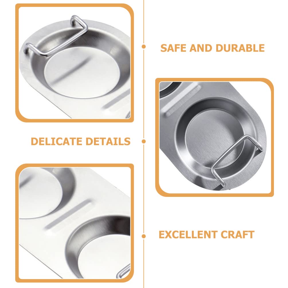 Cabilock Stainless Steel Spoon Rack Ladle Rest Chopsticks Pillow Pot Spoon Holder Cutlery Stand Pan Lid Holder Gold Spoon Rest Utensils Rest Utensil Holder Household Cutlery Rack