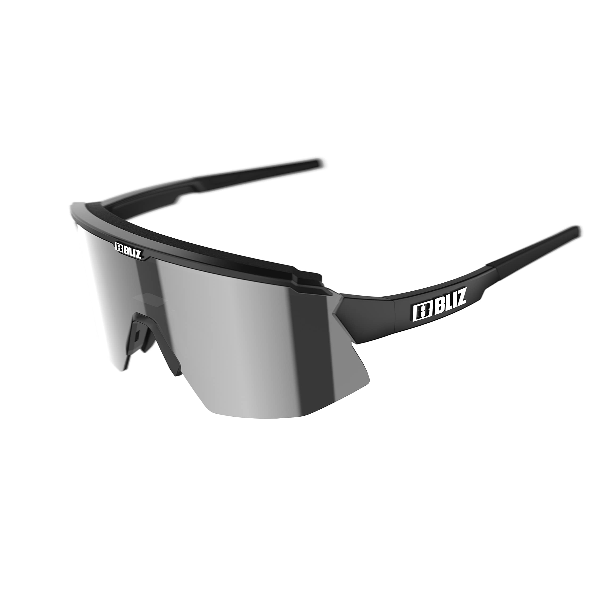 Bliz Breeze Sunglasses, Matte Black/Silver Mirror, 60mm