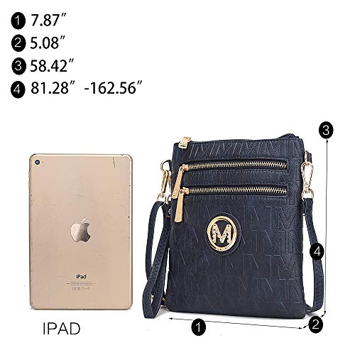 MKF Crossbody Bags for Women, Wristlet Strap β PU Leather Shoulder Handbag β Small Crossover Messenger Purse, Mustard