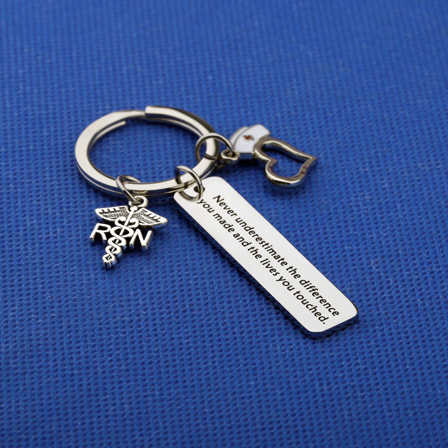 BAUNA RN Nurse Gifts Medical Students Keychain Nurse Retirement Gift