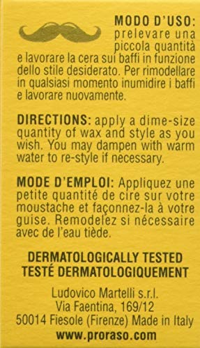 Proraso Moustache Wax, 0.5 oz (Pack of 1)