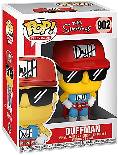 POP The Simpsons - Duffman Funko Pop! Vinyl Figure (Bundled with Compatible Pop Box Protector Case), Multicolored, 3.75 inches