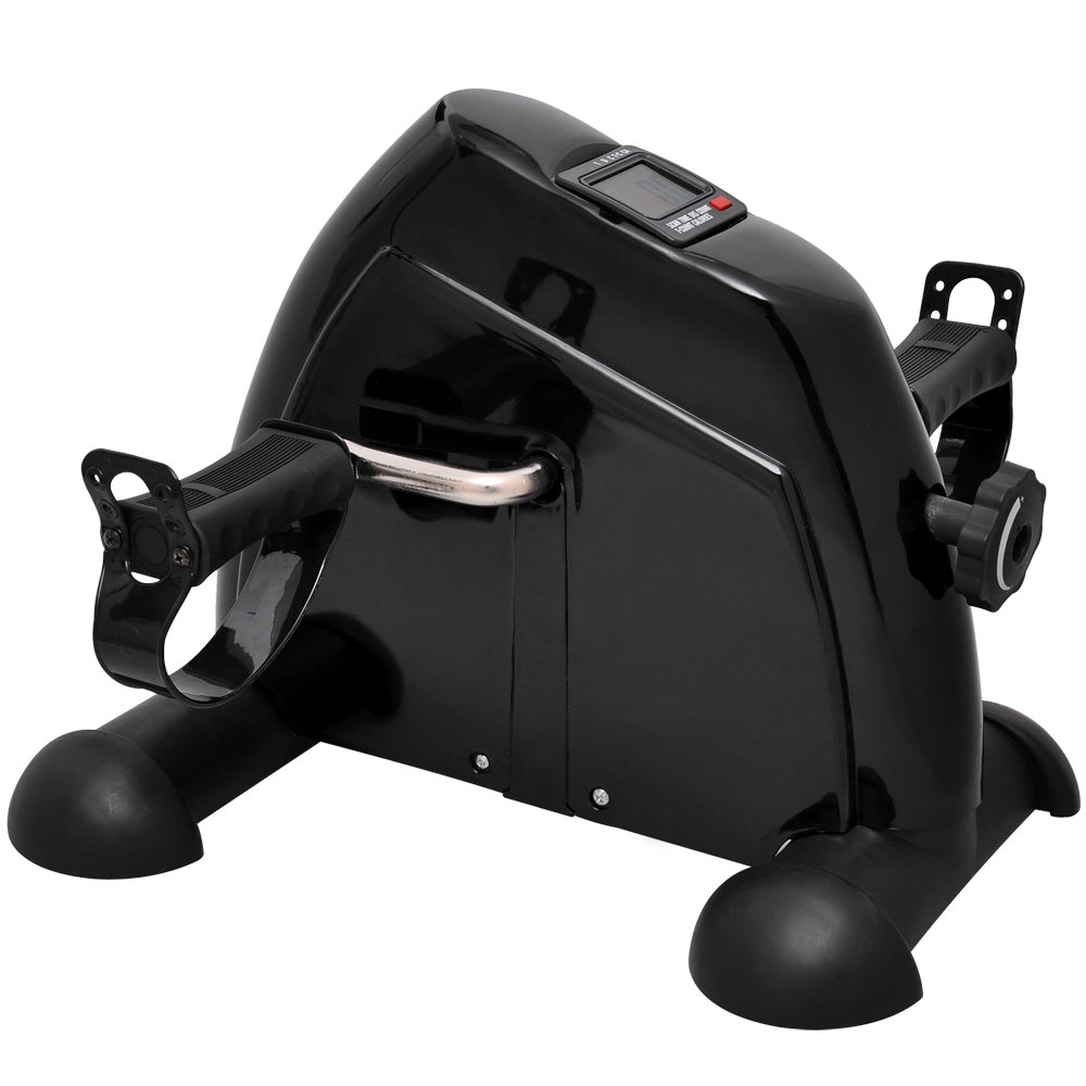 AW Indoor Exercise Bike Resistance Adjustable Mini Pedal Exerciser w/LCD Display