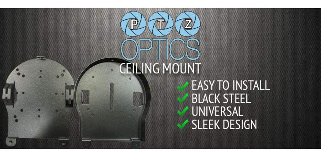 PTZOptics HuddleCamHD Small Universal Ceiling Mount for PTZ Camera