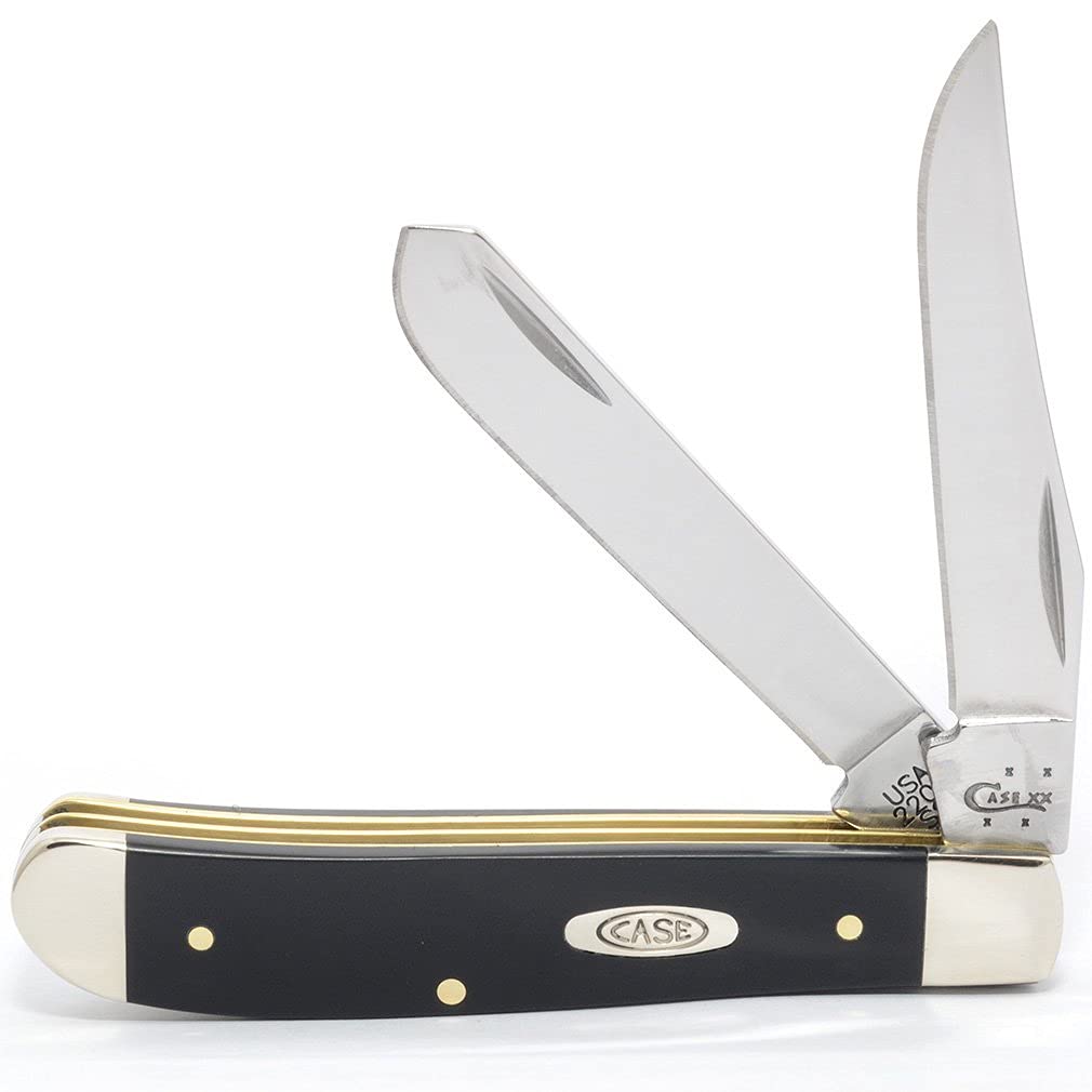 Case WR XX Pocket Knife Black Synthetic Mini Trapper Item #22414 - (2207 SS) - Length Closed: 3 1/2 Inches