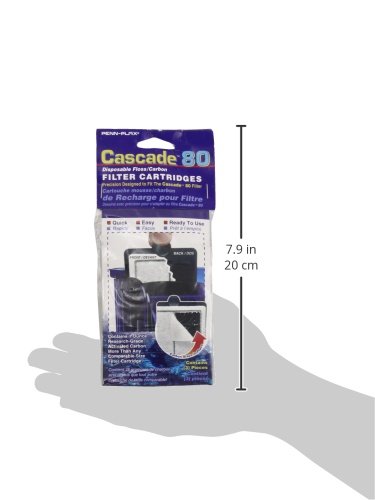 Penn-Plax Cascade 80 GPH Filter Cartridges, 3-Pack