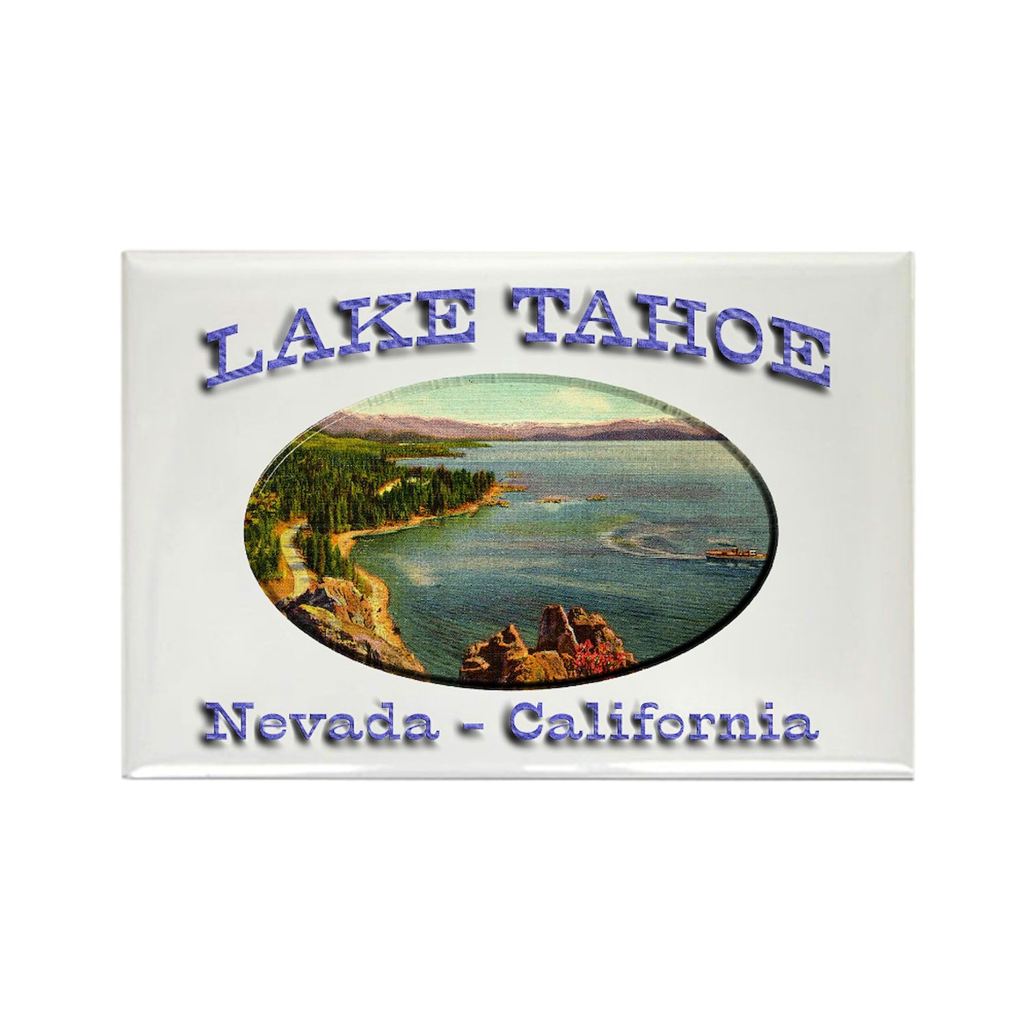 CafePress Lake Tahoe Rectangle Magnet, 3"x2" Refrigerator Magnet