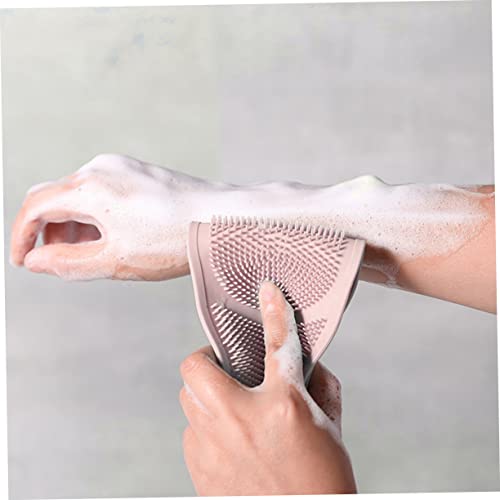 FRCOLOR Home Tools Body Scrub Body Towels Bath Scrubber Body exfoliator Brush Shower Scrubber Silicone Shower Back Scrubber Body srub Deep Cleaning Back pad mud Towel Body Brush rub mud