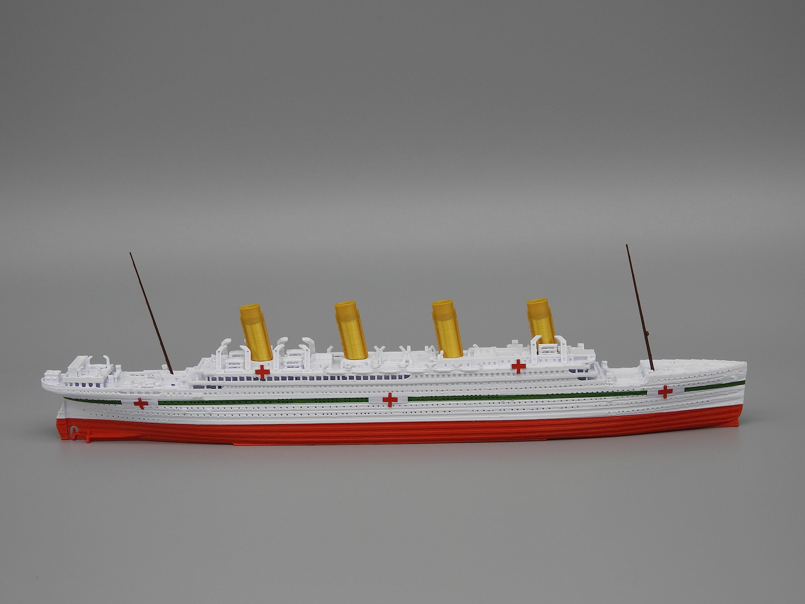 THEROLLER3D HMHS BRITANNIC Model Ship with 3 pc SeaMines,1 Ft Long Assembled Titanic Toys For Kids, Historically Accurate Titanic Toy, Titanic Ship, Titanic Cake Topper, Titanic Figurine, Titanic Boat