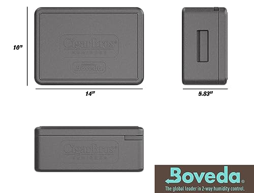 CigarBros + Boveda Personal Humidor: Precise Humidity. Steady Temperature. Holds up to 80 Cigars!