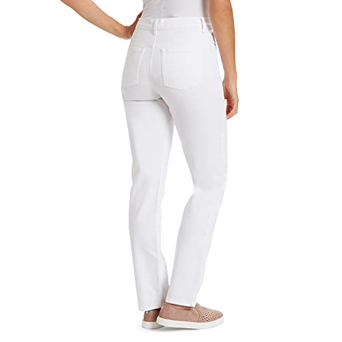 Gloria Vanderbilt womens Amanda Classic High Rise Tapered Jeans, Vintage White, 18 US Wide