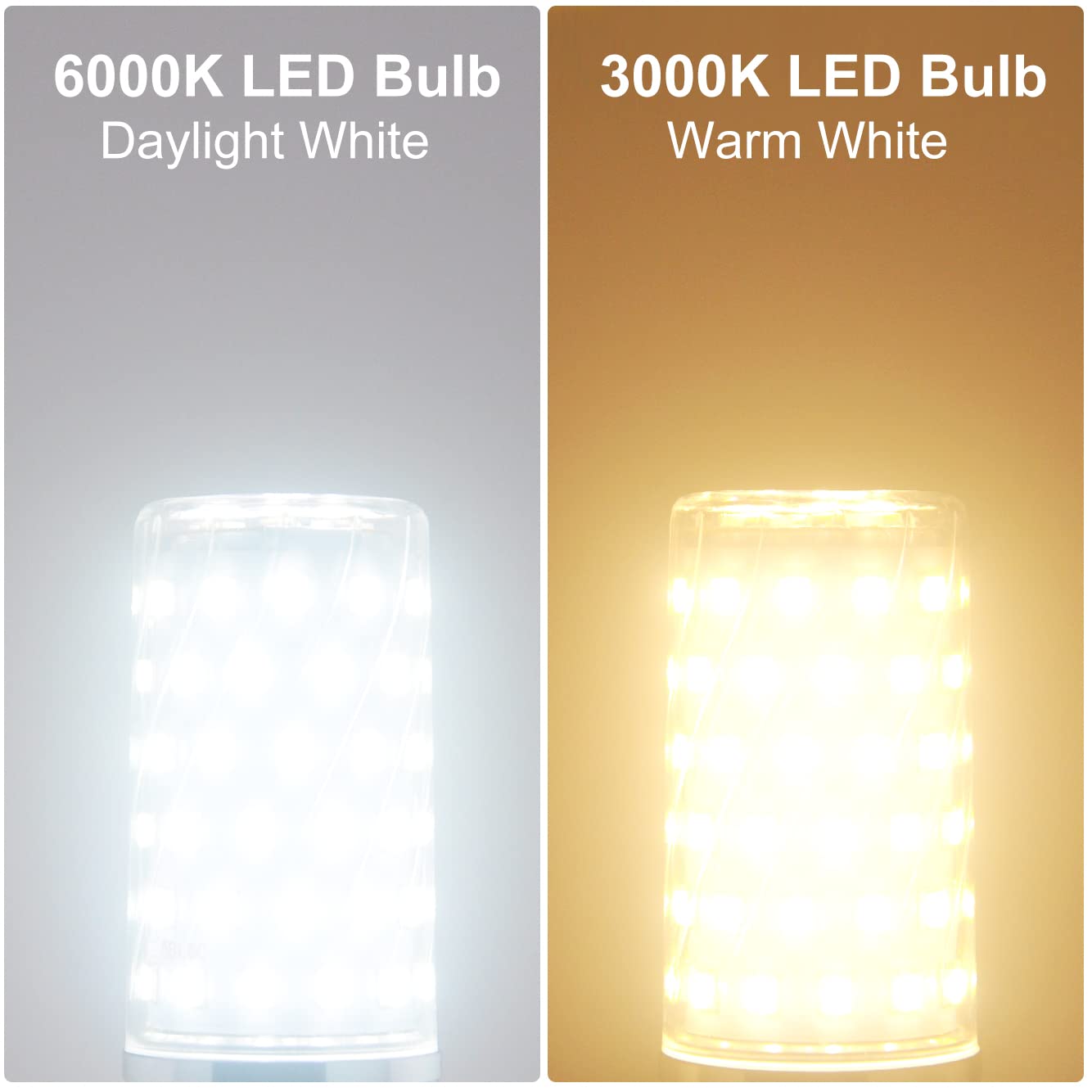 E12 LED bulb,16W candelabra LED light bulb,daylight white 6000K,100 Watt equivalent incandescent light bulbs,ceiling fan light bulbs,LED chandelier bulbs,1500lm LED bulbs,Non-dimmable E12 bulb,4 Pack