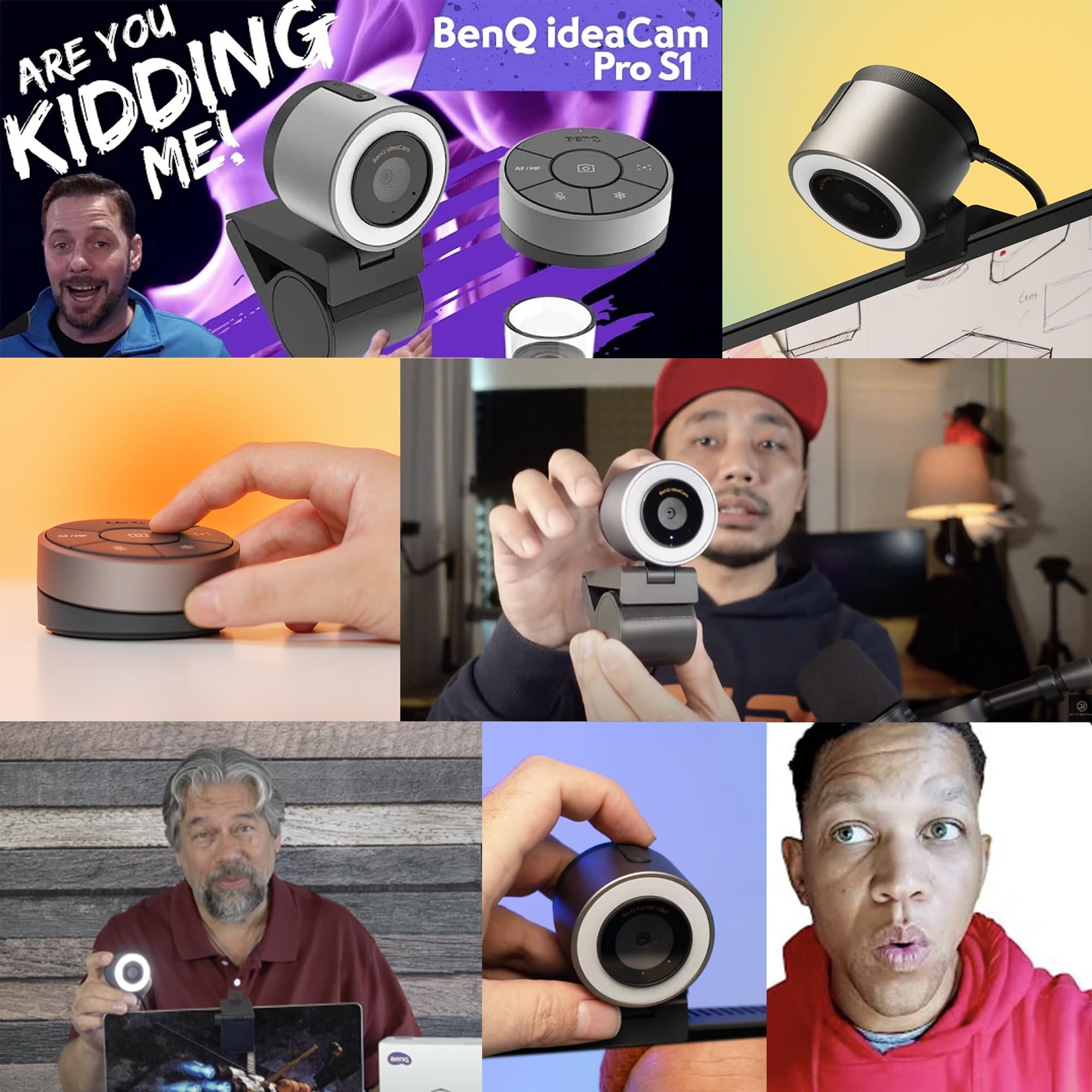 BenQ ideaCam S1 Plus: Live demo Webcam with 15x Zoom Lens, Marco Handheld Document Camera for Flexible Demonstration, Remote Work, and Product Inspection.
