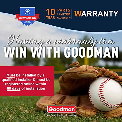Goodman 3 Ton 14.3 SEER2 Single Stage Heat Pump GSZB403610 and 100,000 BTU 80% AFUE Multi-Speed Gas Furnace GM9C801005CN Upflow System with CAPTA3626C4