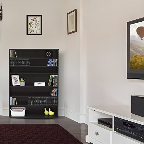 FURINNO JAYA 6-Tier Multimedia Storage Tower, Espresso