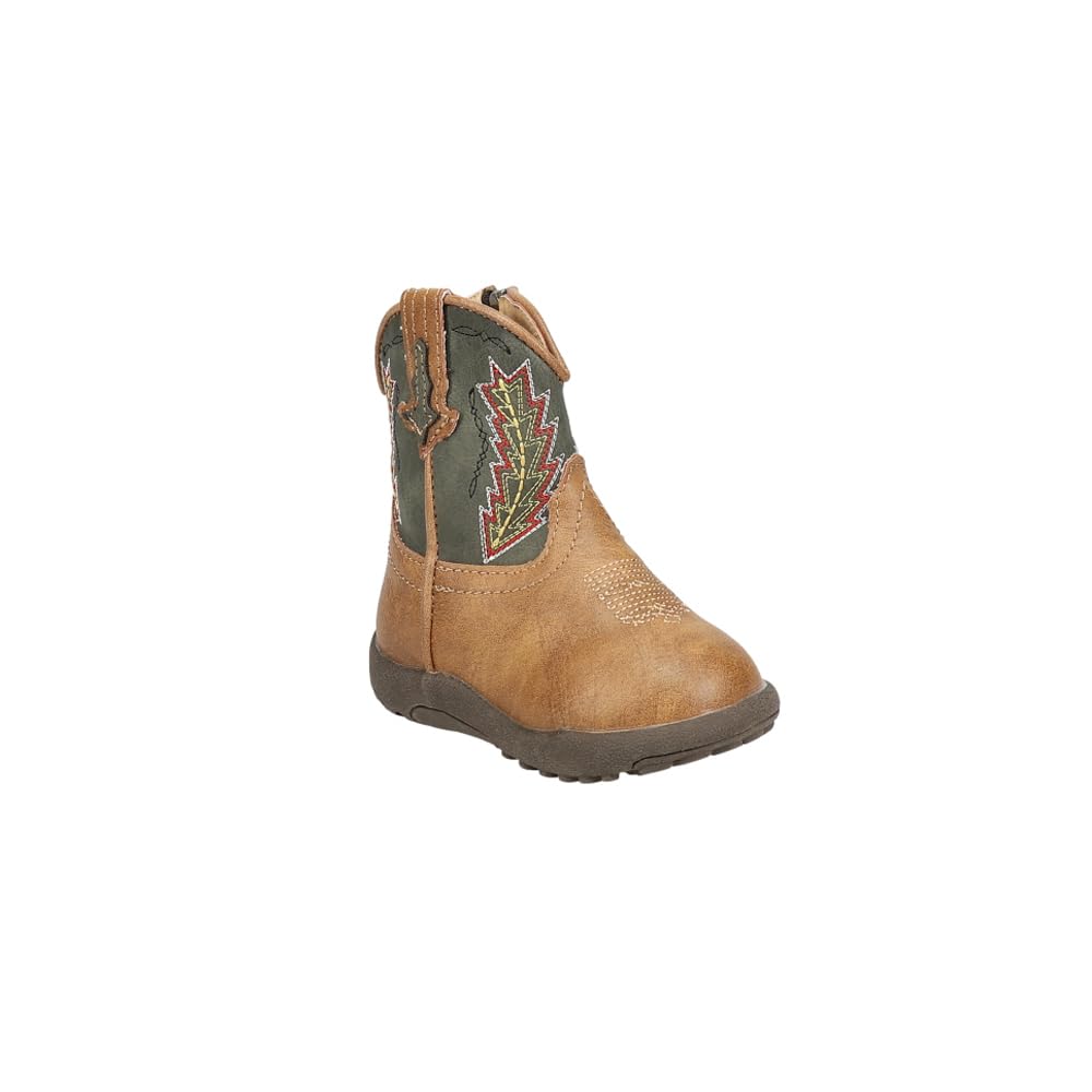 Roper Infants Cowbabies Arrowheads Boot, Tan, 4