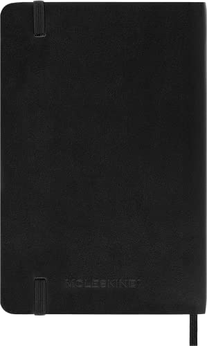 Moleskine Classic Notebook, Soft Cover, Pocket (3.5" x 5.5") Ruled/Lined, Black, 192 Pages
