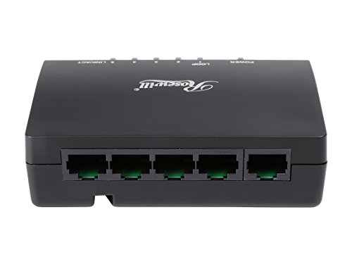 Rosewill 5 Port Gigabit Network Switch / Ethernet switch / Desktop Switch with 9K Jumbo frame and silent operation for home and small business users (RC-409LXv2)