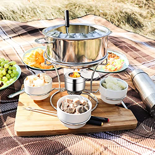 DOITOOL 6Pack Stainless Steel Fuel Holders, Chafing Fuel Holders with Cover, Fuel Holder for Chafing Dish, and Buffet, Barbecue, Party Supplies