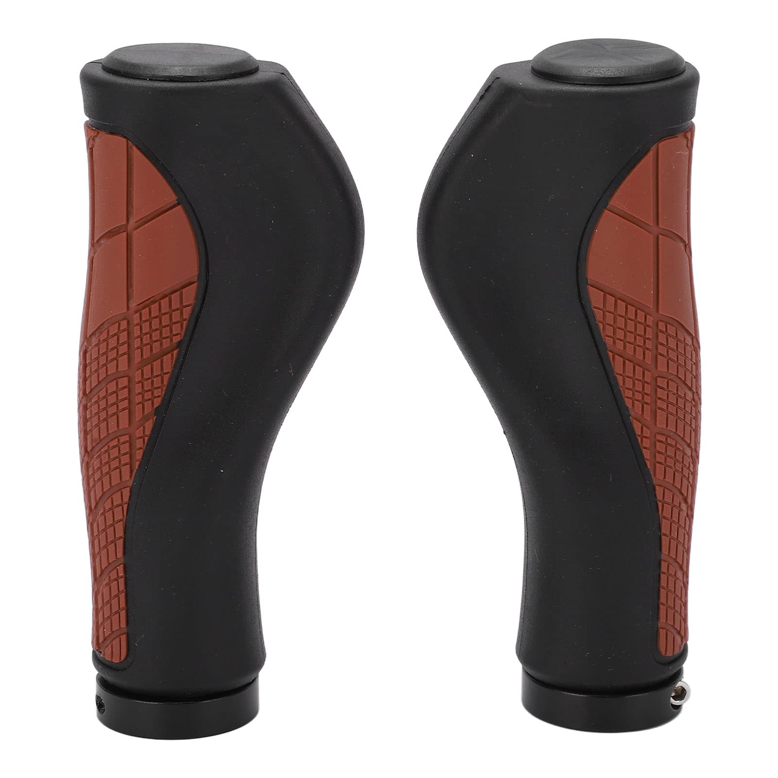 Bike Handlebar Grips Rubber Bicycle Anti Slip Handle Protector Aluminium Alloy Lock On for Mountain Bike Folding Bike Accessory