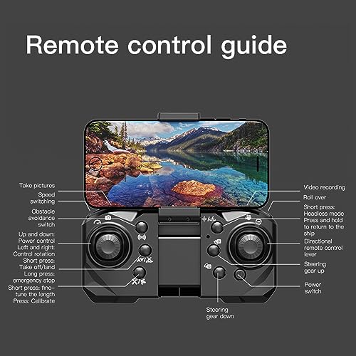 GoolRC Remote Control Drone with Camera 720P Dual Camera Obstacle Avoidance WiFi FPV Storage Bag Package Trajectory Flight Gesture Photography Follow Flight