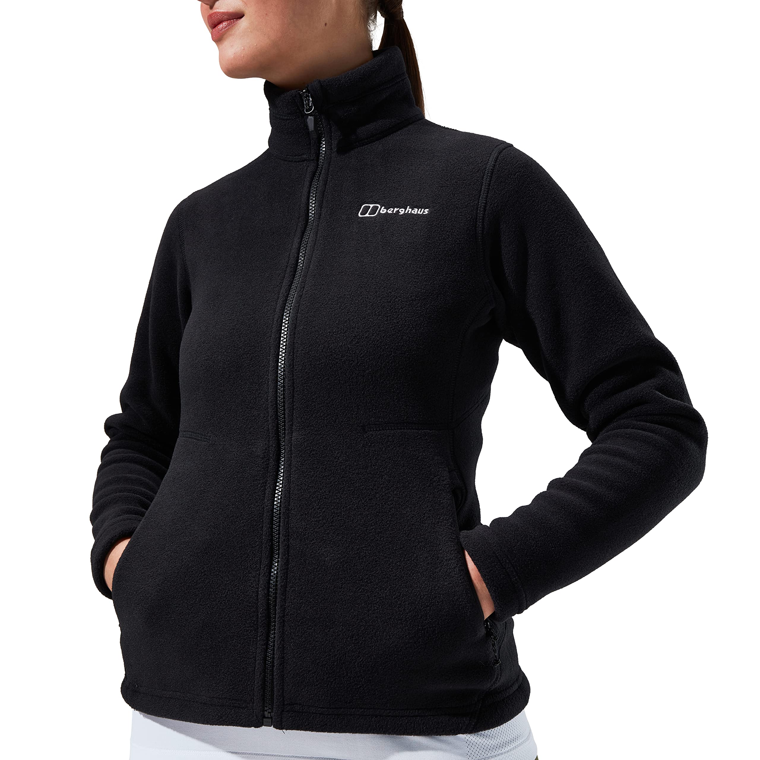 Berghaus Women's Prism Polartec Interactive Jacket, Black/Black, 12